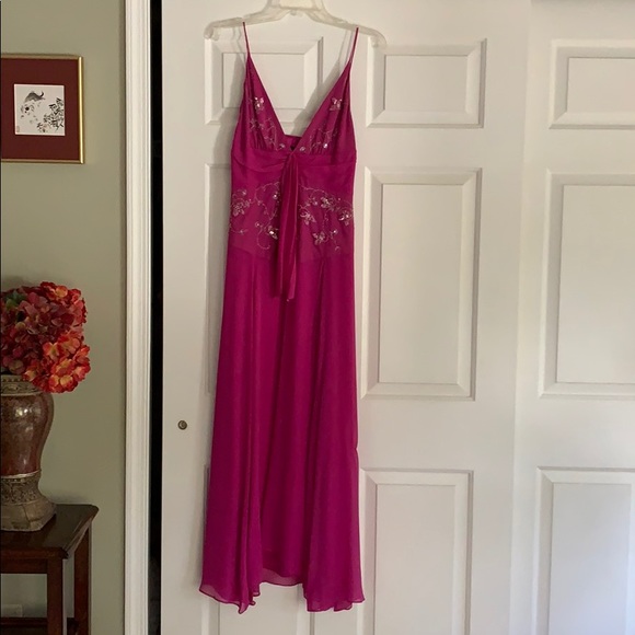 BCBGMaxAzria | Dresses | Bcbg Embroideredsequin Long Dress | Poshmark